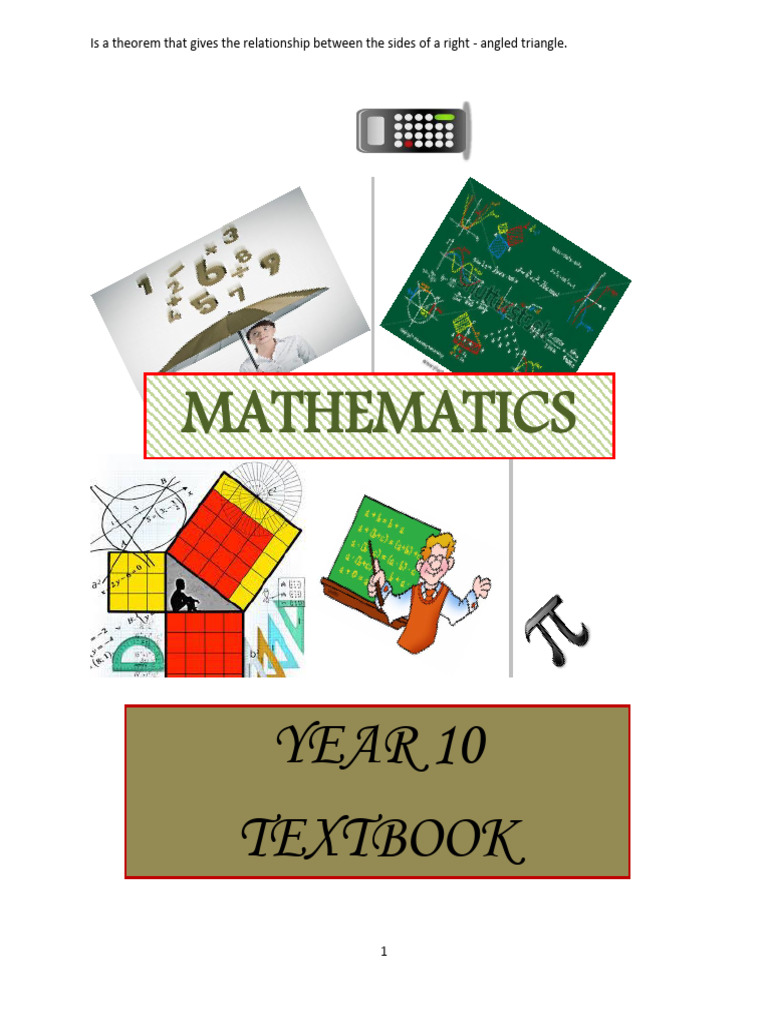 Year 10 Mathematics | PDF | Slope | Function (Mathematics) Year 10 Mathematics | PDF | Slope | Function (Mathematics)