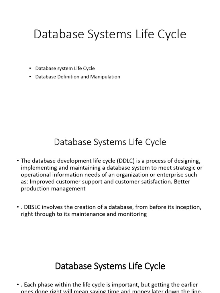 DBSLC | PDF | Databases | Information Technology