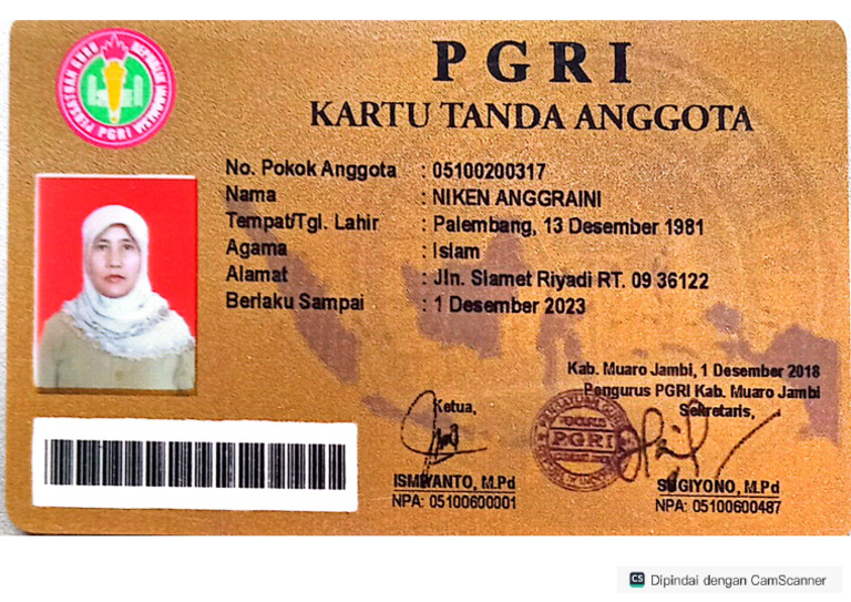 Kartu Pgri | PDF