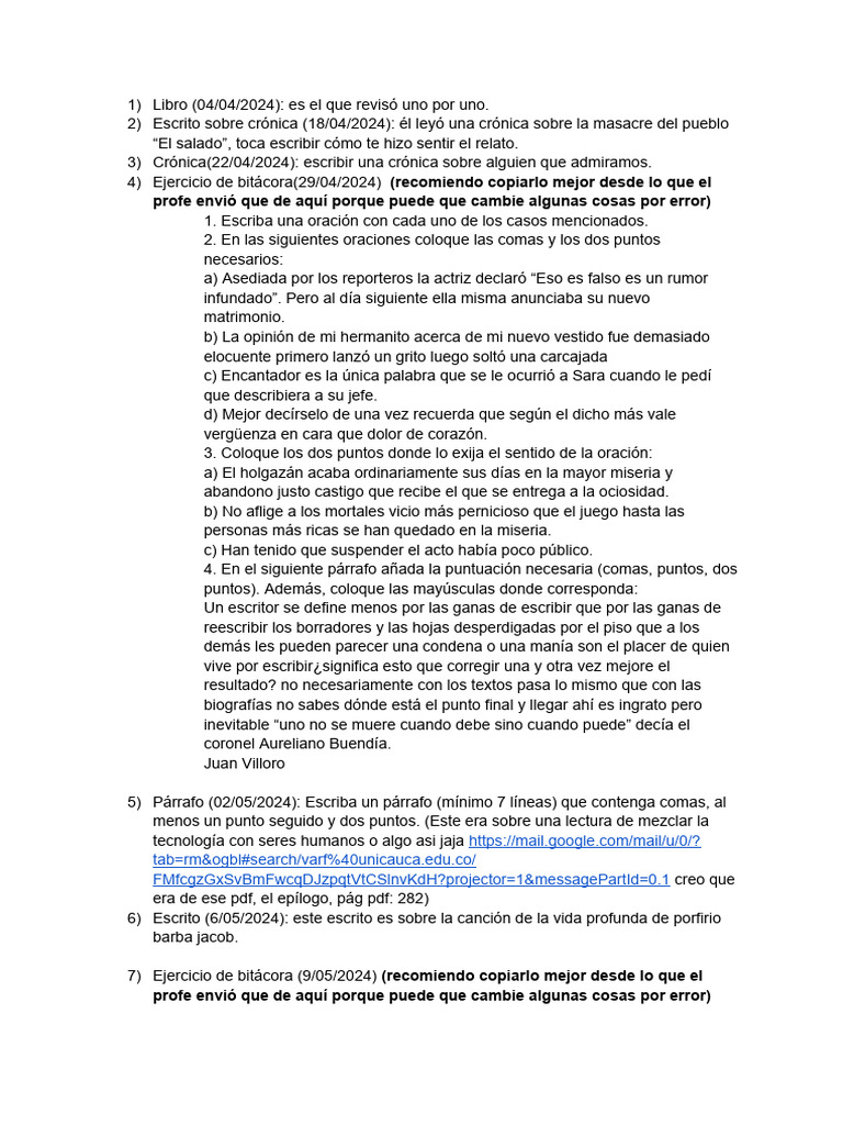 Explicacion Ejercicios Bitacora 2 | PDF