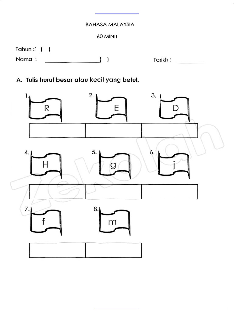 UPSA Tahun 1 2023 BM | PDF