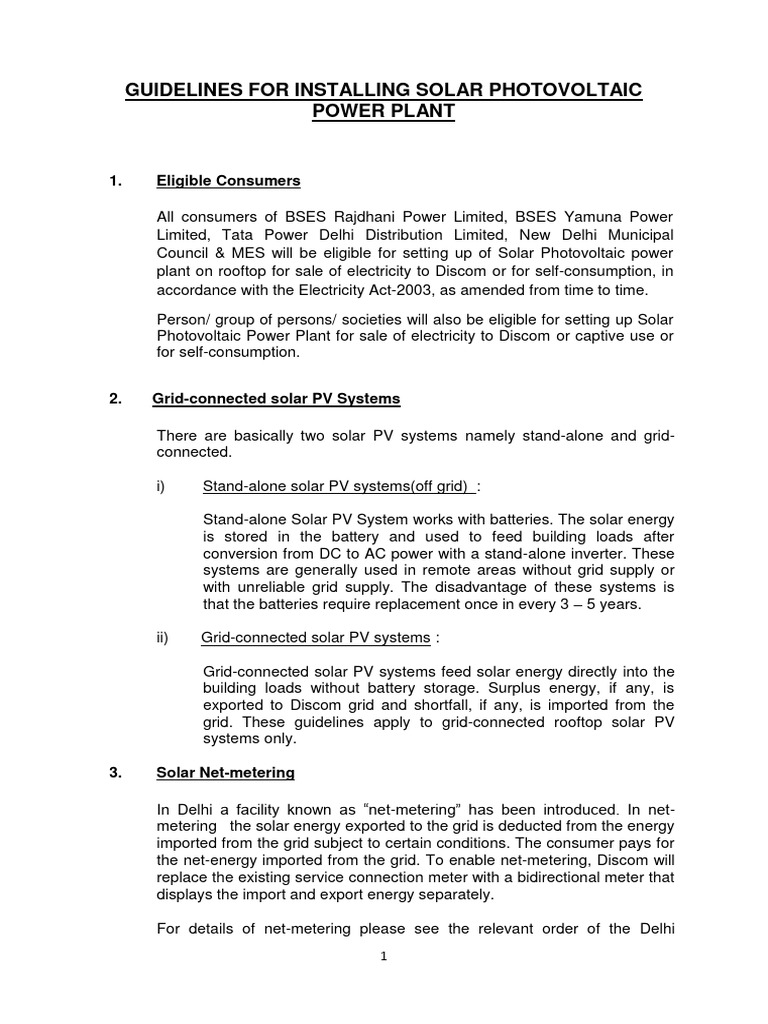 guidelines_for_installing_solar_pv_power_plant | Download Free PDF ...