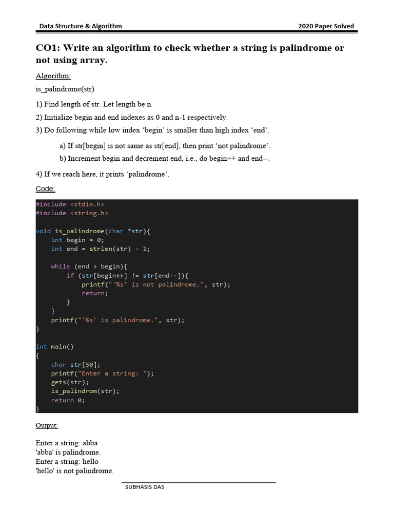 2020 Solved Dsa | PDF | Pointer (Computer Programming) | Computer Science 2020 Solved Dsa | PDF | Pointer (Computer Programming) | Computer Science