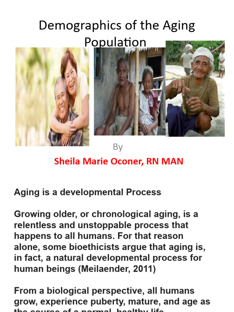 Demographics of The Aging Population | PDF | Ageing | Life Expectancy