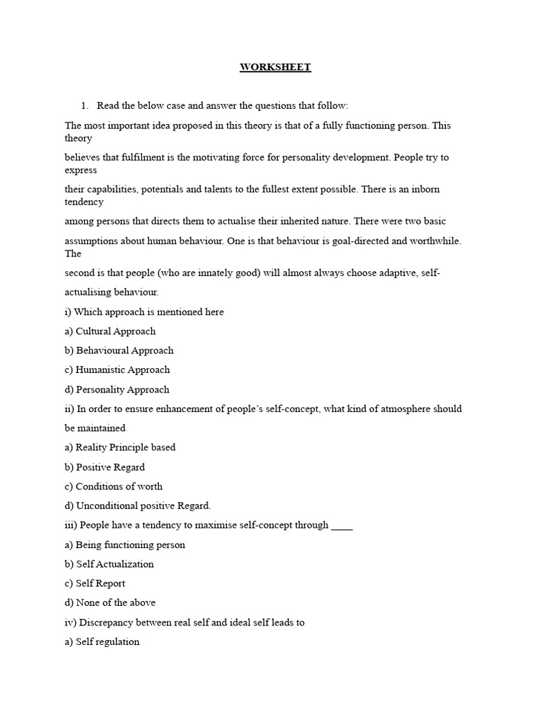 WORKSHEET | Download Free PDF | Intelligence | Neuroscience