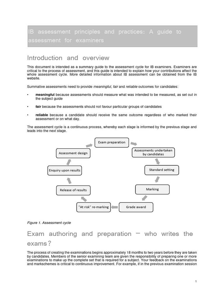 Assessment Guide For Examiners en | PDF | Educational Assessment ...