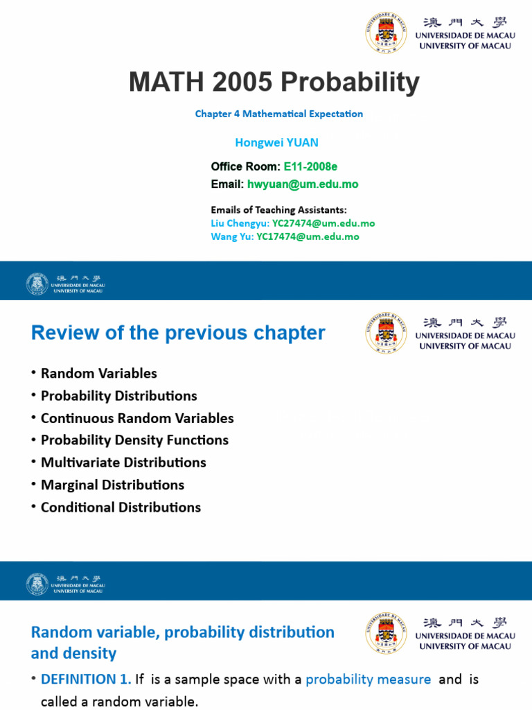 第四章;1 | PDF | Probability Distribution | Probability Density Function