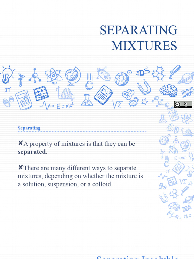 Methods for Separating Mixtures | PDF | Filtration | Mixture