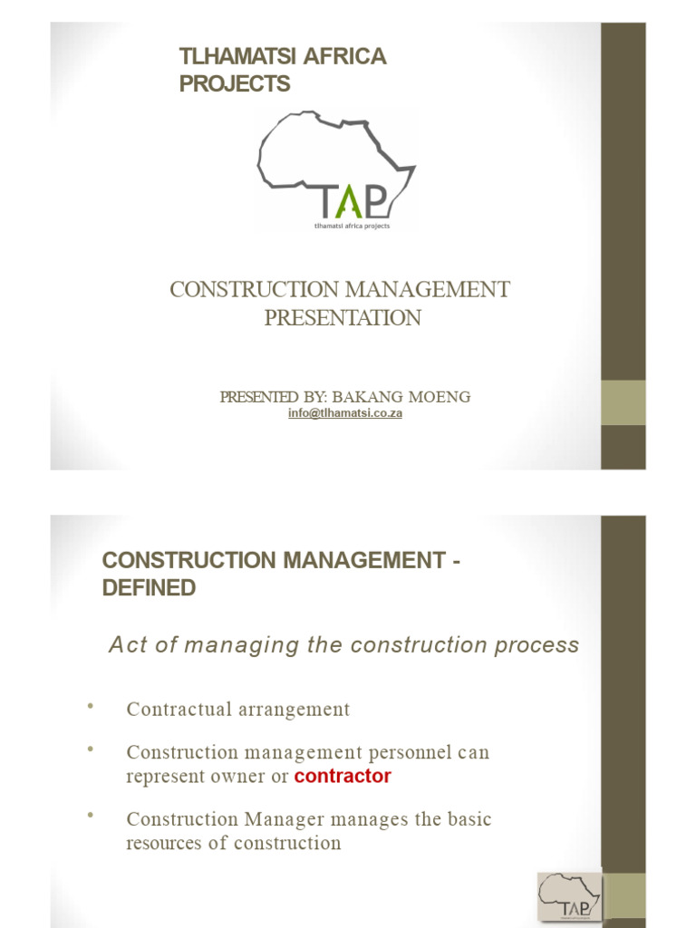 Construction Management | PDF | Construction Management | Business