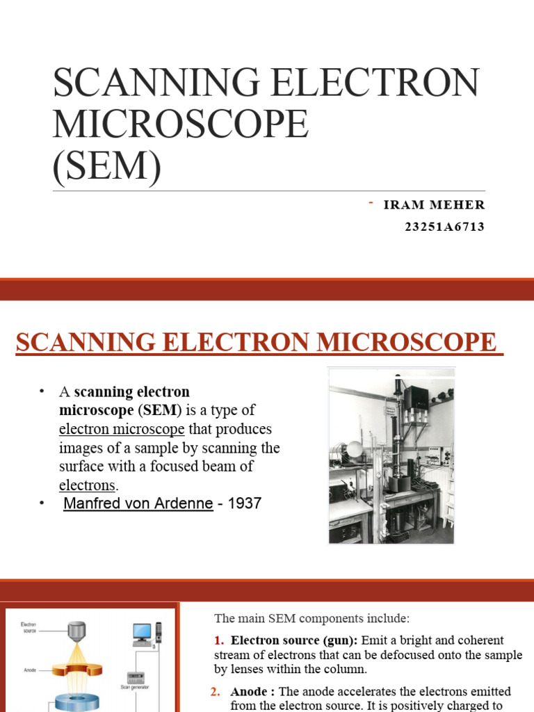 Scanning Electron Microscope | PDF | Scanning Electron Microscope | Microscope