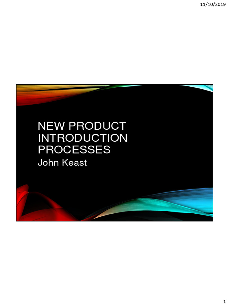 05 01 New Product Introduction Processes | PDF | Agile Software ...