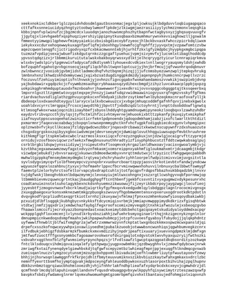 Unreadable Document Text | PDF