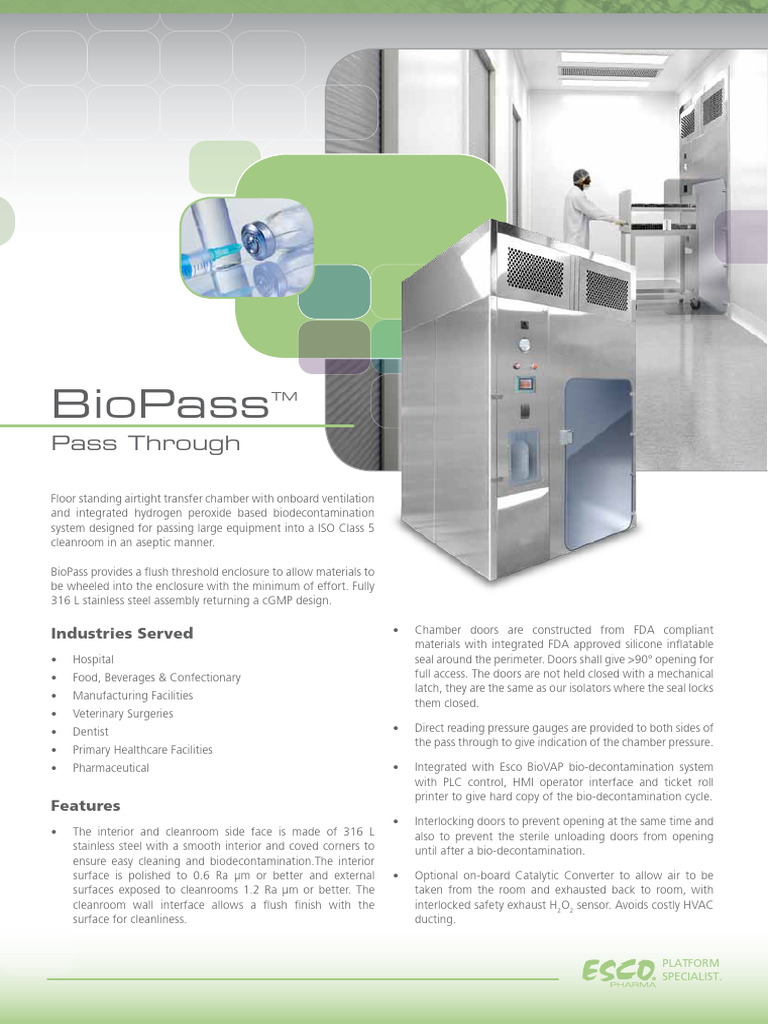 Biopass Sellsheet A4 Va LR 1590021222 | PDF | Hydrogen Peroxide | Disinfectant
