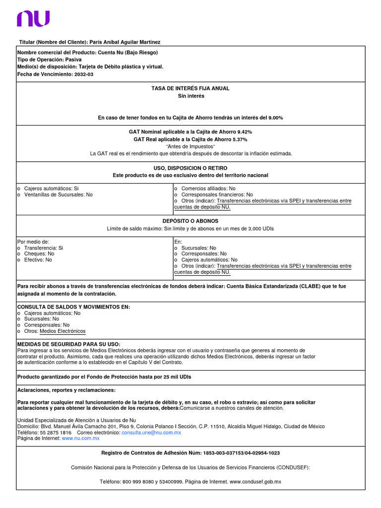 caratula | PDF | Tarjeta de débito | Economias