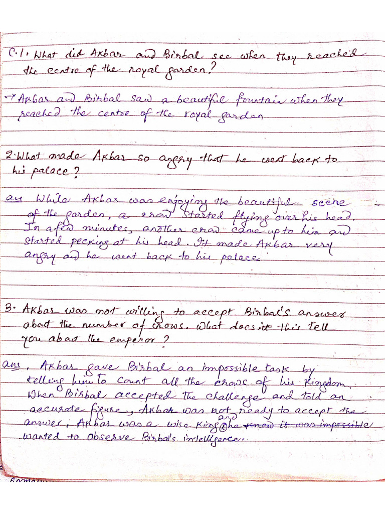 Counting Crows (Exercise Qs-Ans.) | PDF