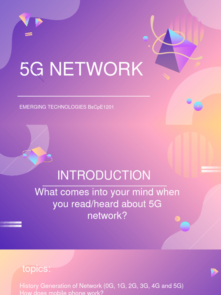5g Networks | PDF | Computer Network | 3 G