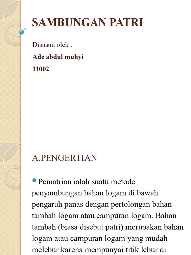 Sambungan Patri | PDF | Teknologi & Rekayasa