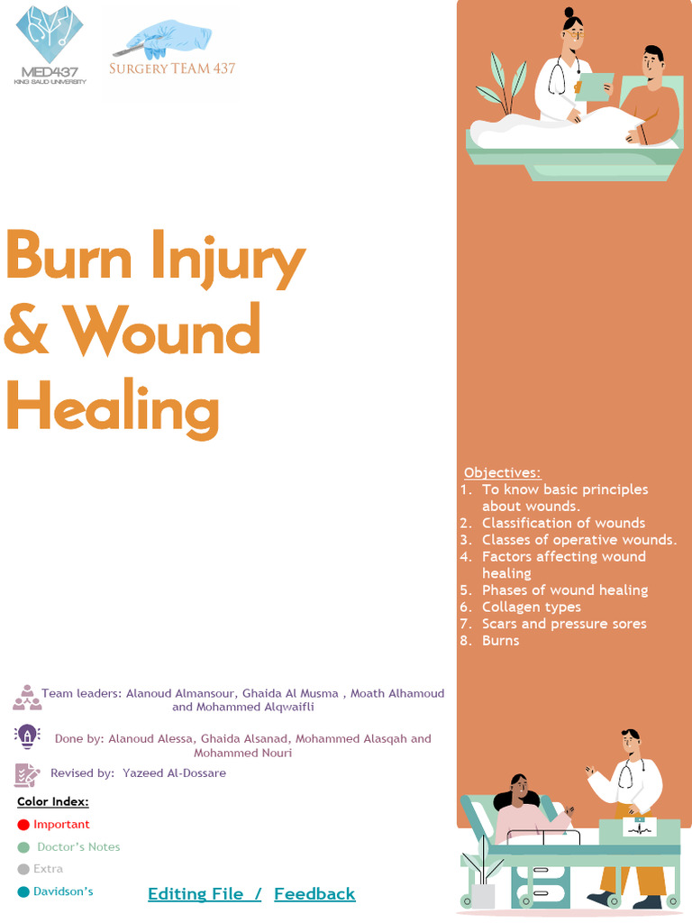 3-Burn Injury & Wound Healing | PDF | Wound Healing | Burn