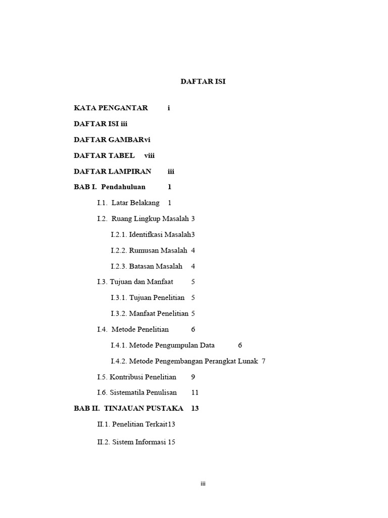 Kata Pengantar, Daftar Isi, Gambar, Tabel, - 123728 | PDF