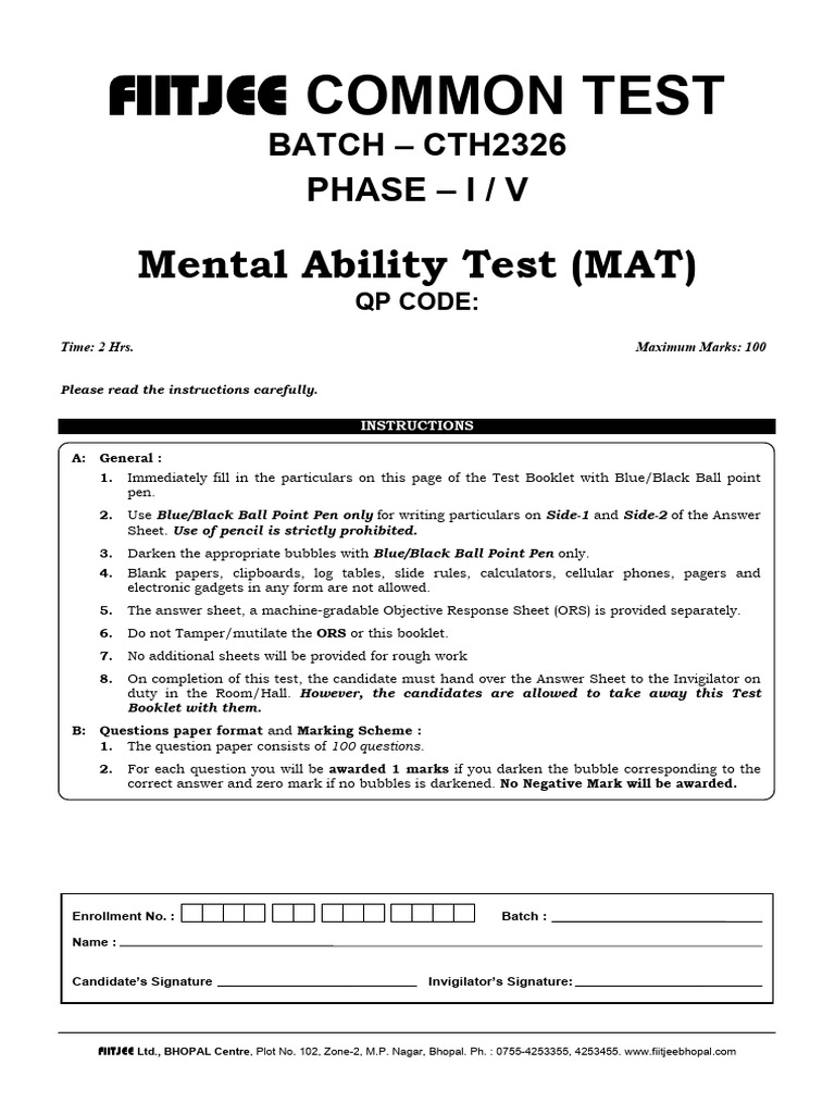 Class-X-MAT - (Ntse Pattern) | PDF