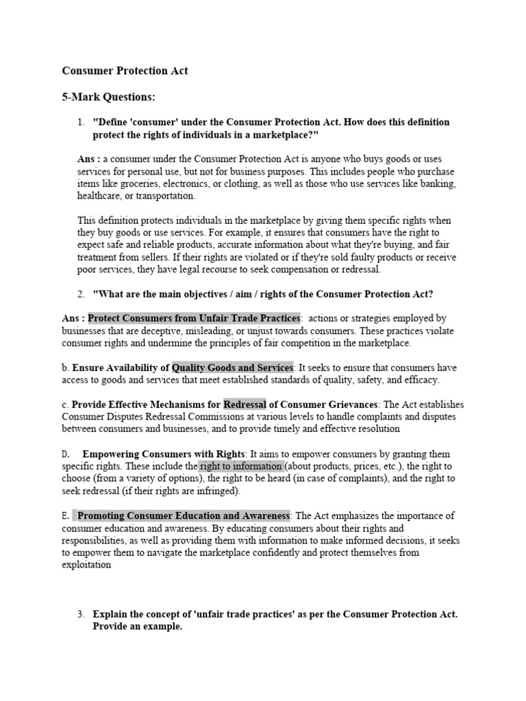 Understanding the Consumer Protection Act | PDF | Mediation | E Commerce