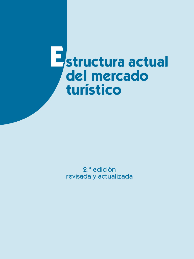 Libro Estructura Del Mercado Turístico | PDF | Turismo | Máquina de vapor