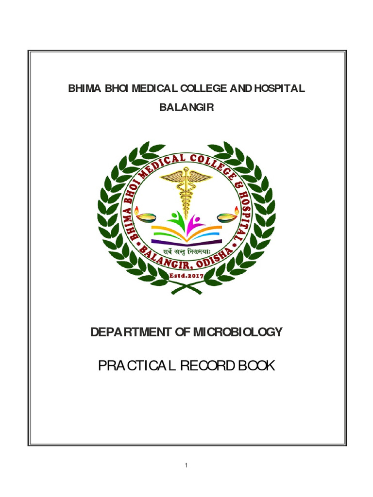 CBME Microbiology Practical Record - Modified - 1 | PDF | Growth Medium | Infection