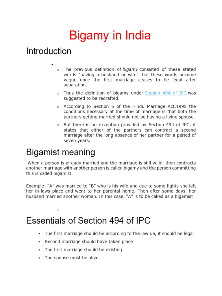 Bigamy &adultry | PDF | Adultery | Justice