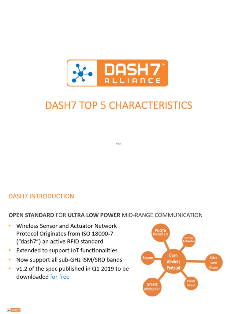 DASH7 Characteristics 1663853957 | PDF | Information Technology | Wireless