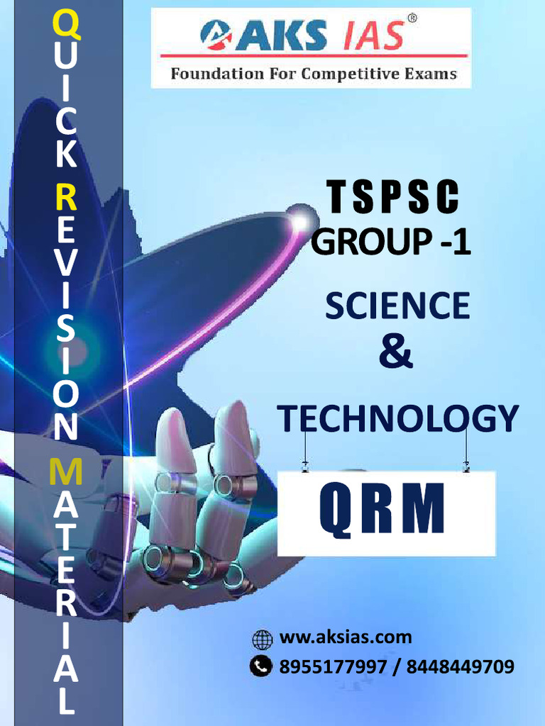 TSPSC Group - 1 Science and Technology QRM - Compressed | PDF | Science | Poverty