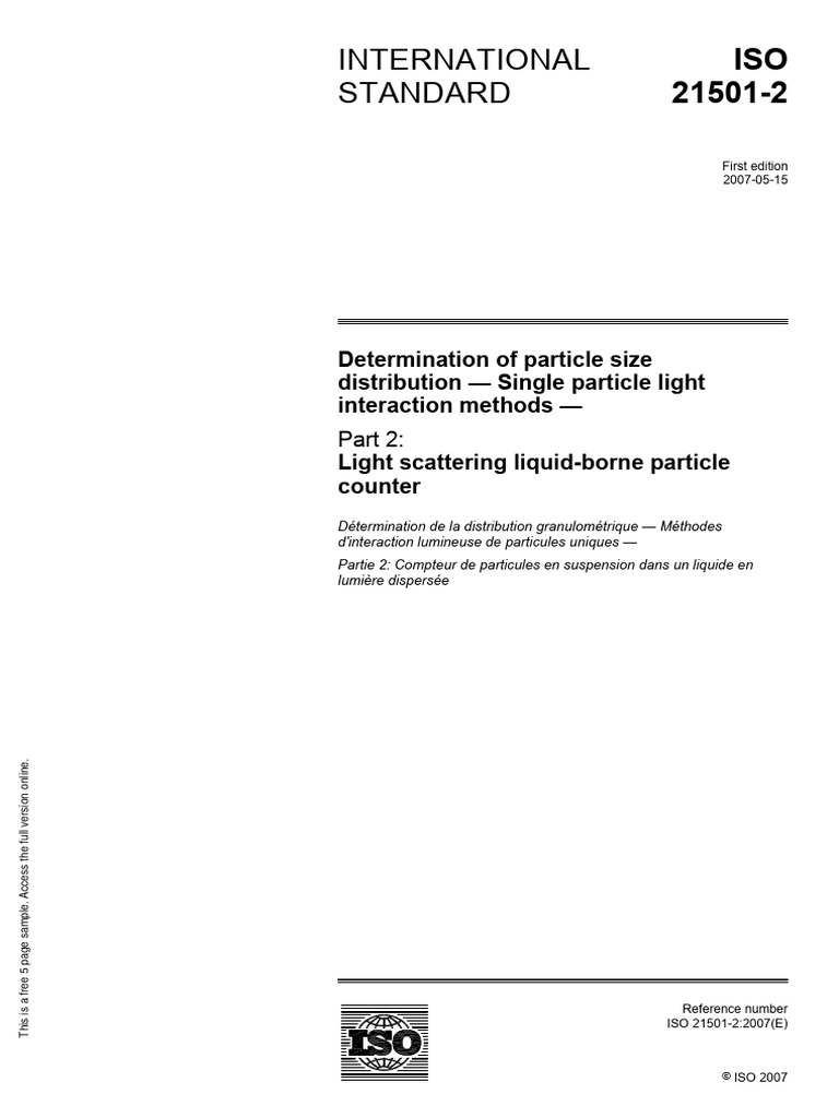 Iso - 21501 2 2007 | PDF | International Organization For Standardization