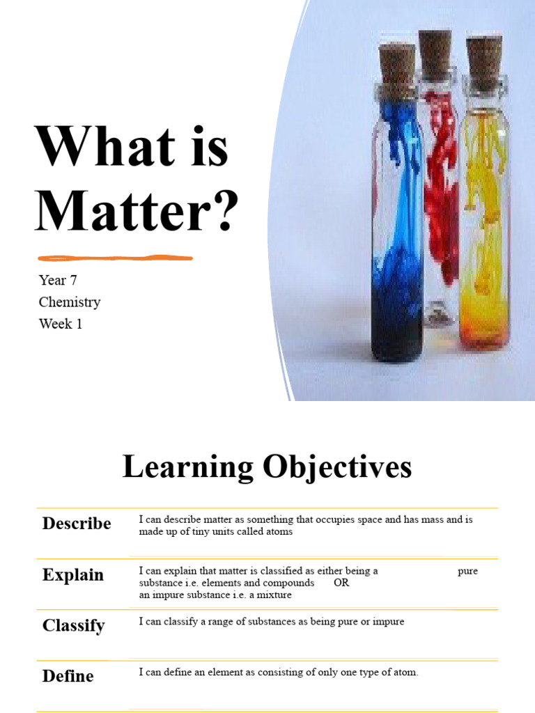 Understanding Matter: Atoms, Elements, and Mixtures | PDF | Chemical ...