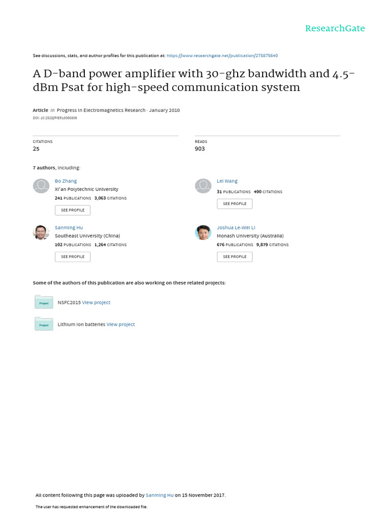 A_D-band_power_amplifier_with_30-ghz_bandwidth_and | PDF | Amplifier ...