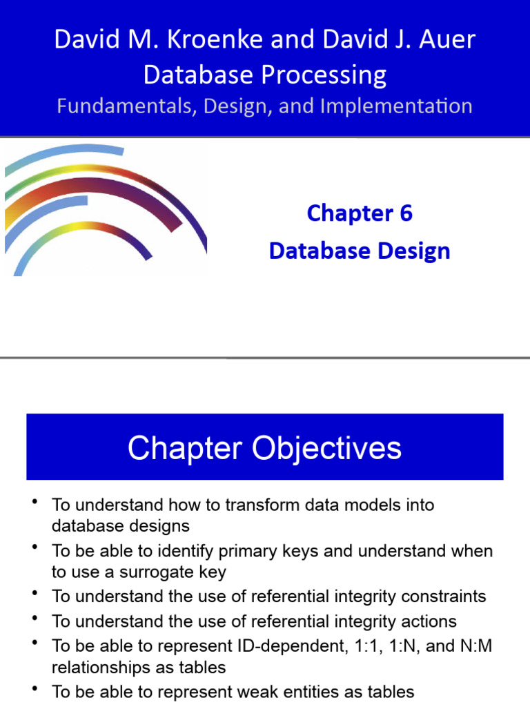 Chapter 6 Database Design (1) | Download Free PDF | Table (Database ... Chapter 6 Database Design (1) | Download Free PDF | Table (Database ...