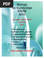 IGCSE Biology 0610 Complete Notes | PDF