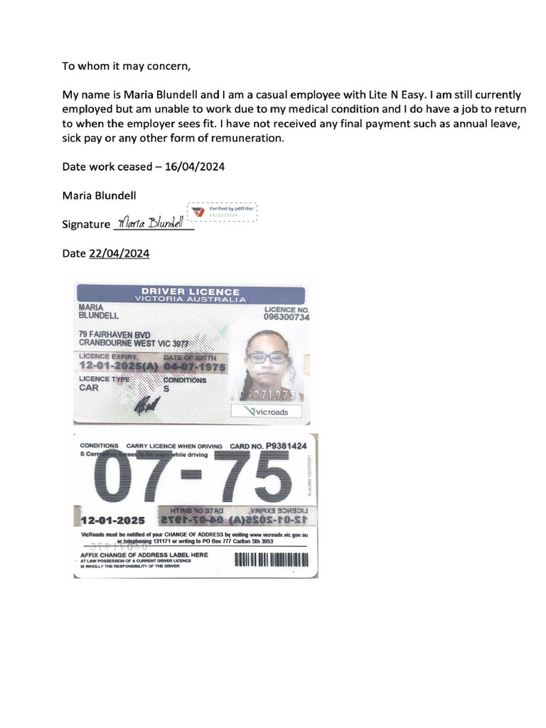 Centerlink Letter Signed | PDF