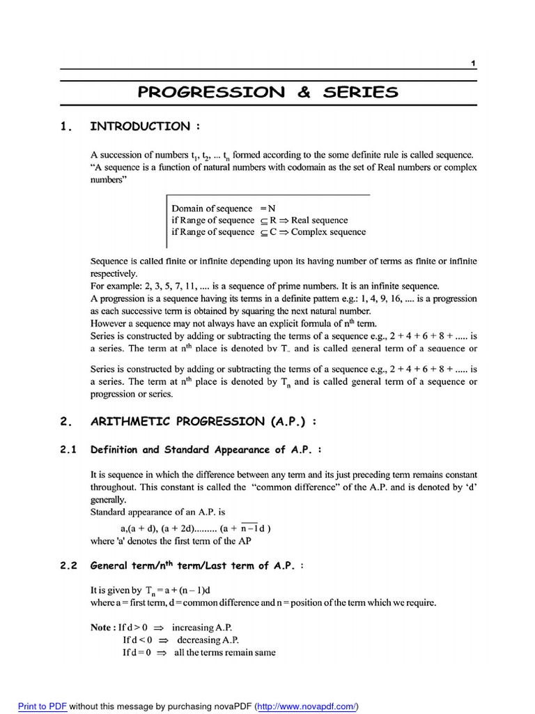 Chapter03 - Progression_Series | PDF | Computer File Formats