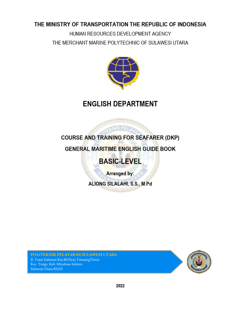 Maritime English Training Guide | PDF | Verb | Phrase