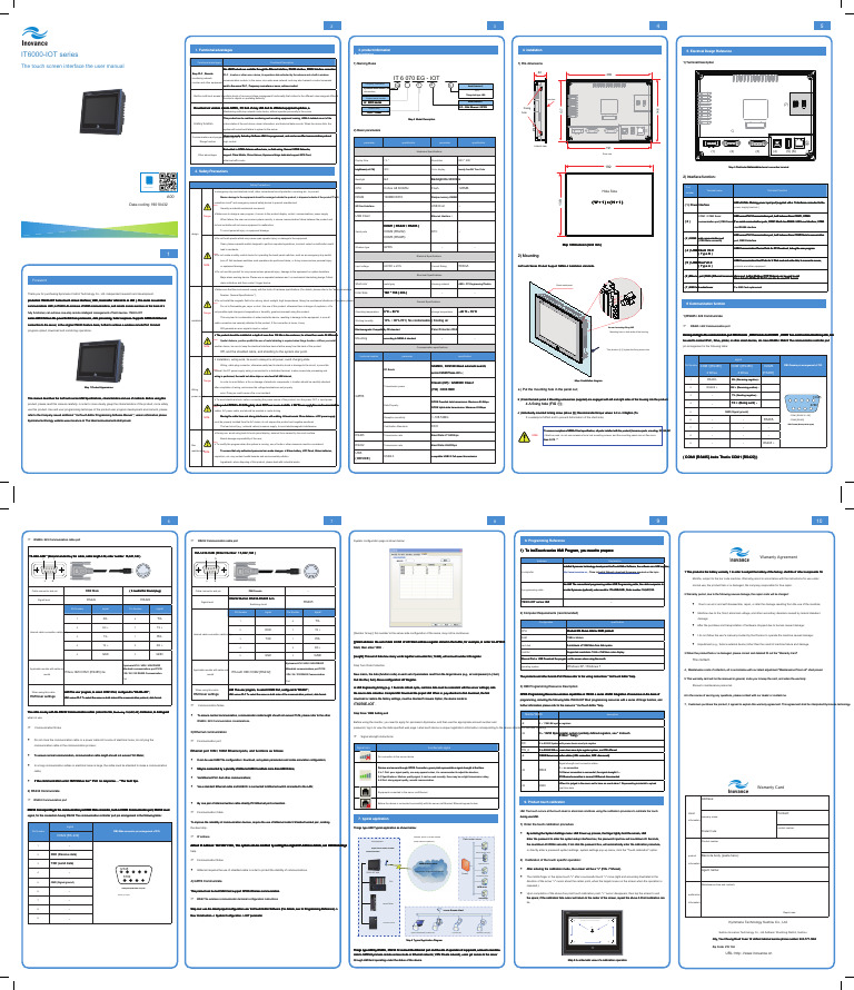 Inovance It6000 Iot Hmi Product Note English 20-4-20 | PDF | Usb | Programmable Logic Controller