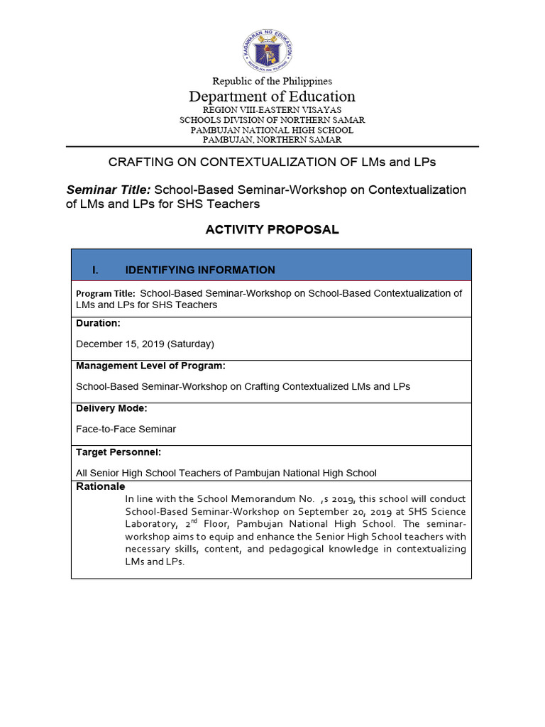 Activity Proposal in IMs | PDF | Cognition | Learning