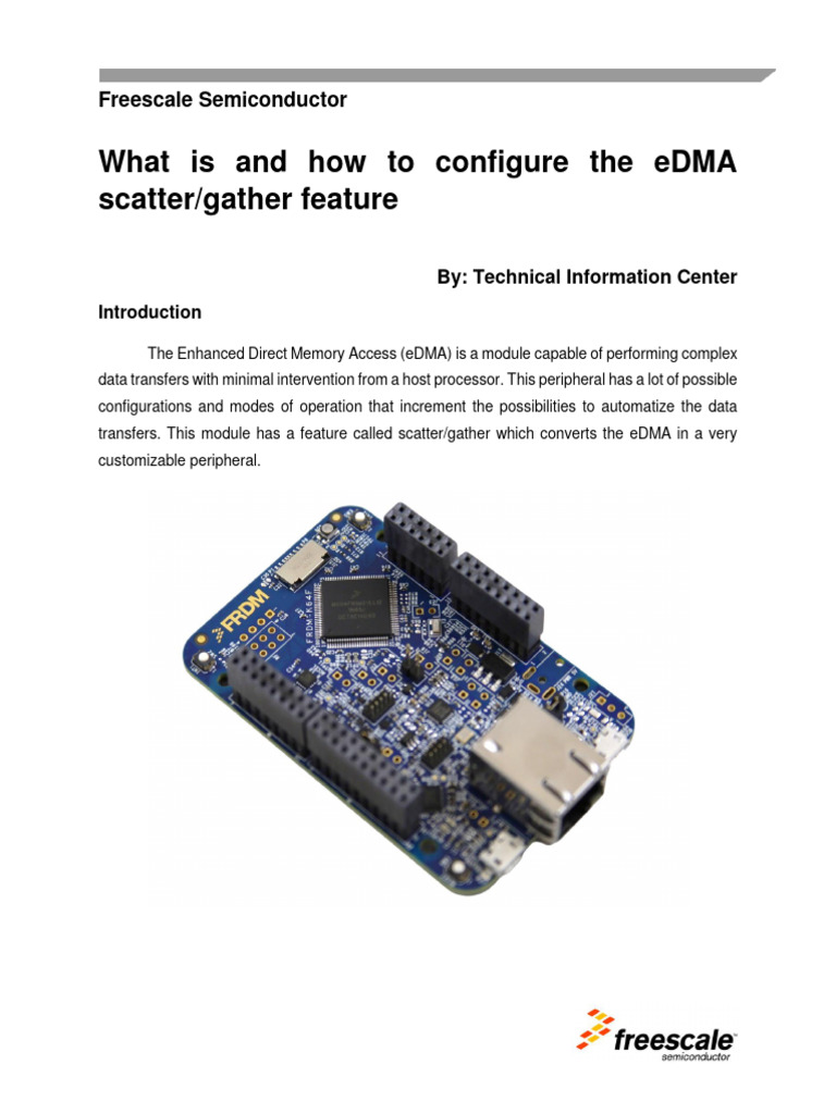 What is and how to configure the eDMA scatter-gather feature | Download Free PDF | Computer ...