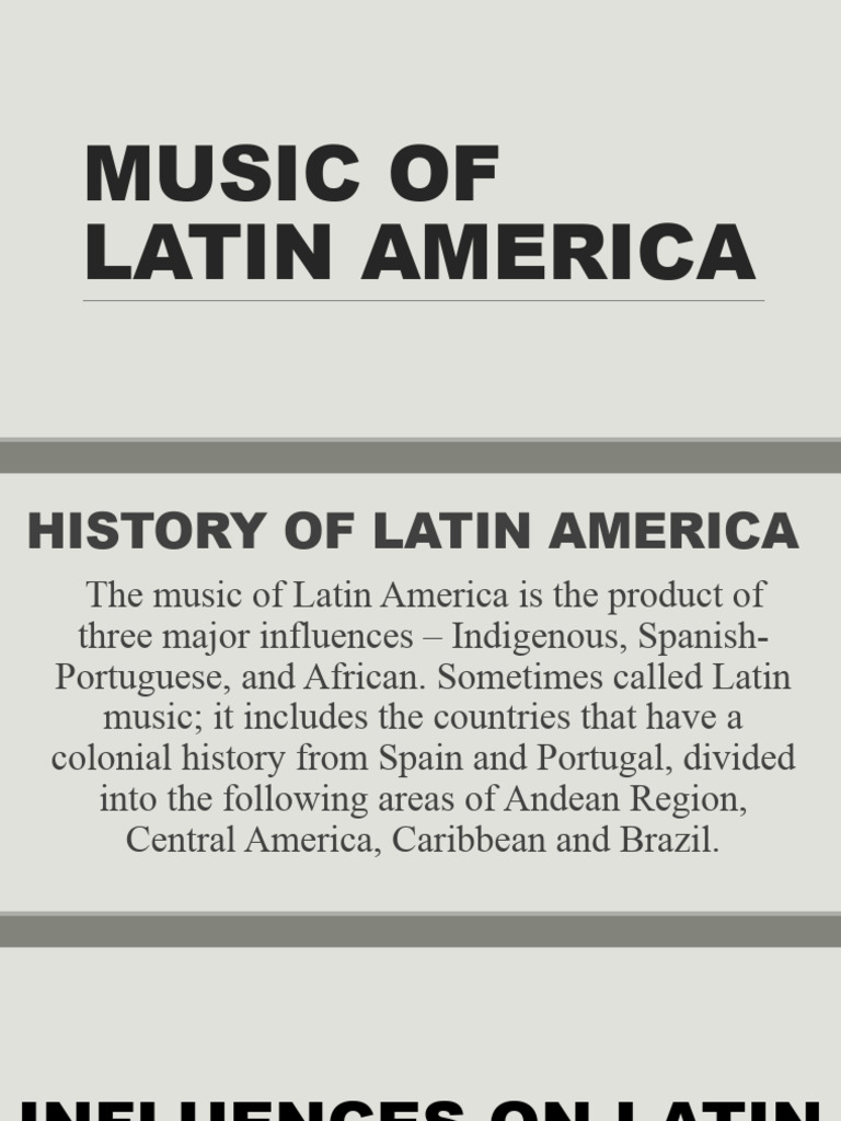 Music of Latin America | PDF | Latin America | Musicology