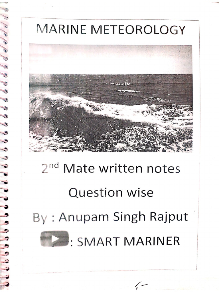 Marine Meteorology by Anupam | PDF