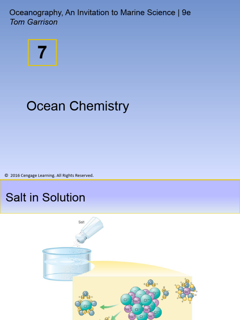 Ocean Chemistry: Tom Garrison | PDF | Oceans | Salinity