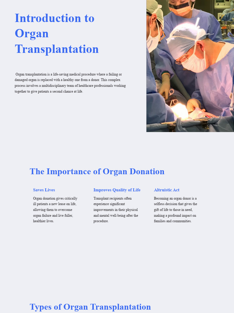 Share Introduction To Organ Transplantation | PDF | Organ ...