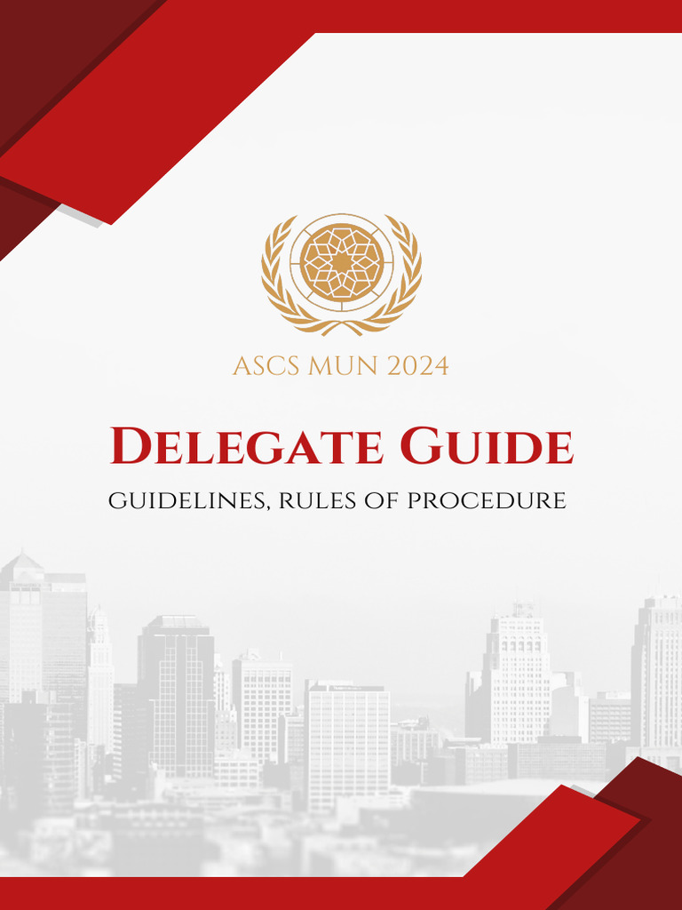 Delegate Guide | PDF | Committee | United Nations