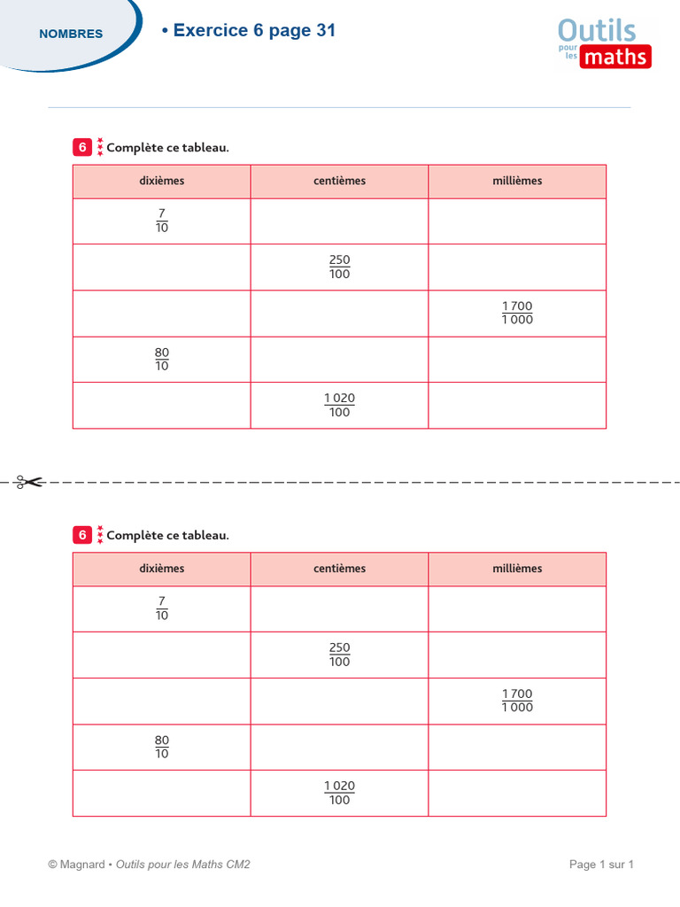 Outils de Maths CM2 : Nombres et Calculs | PDF | Géométrie | Géométrie ...