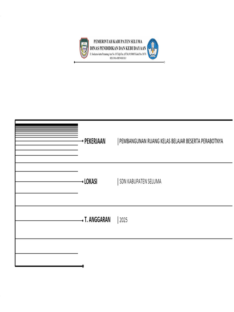 Rab Dan Gambar Pembangunan RKB SD | PDF