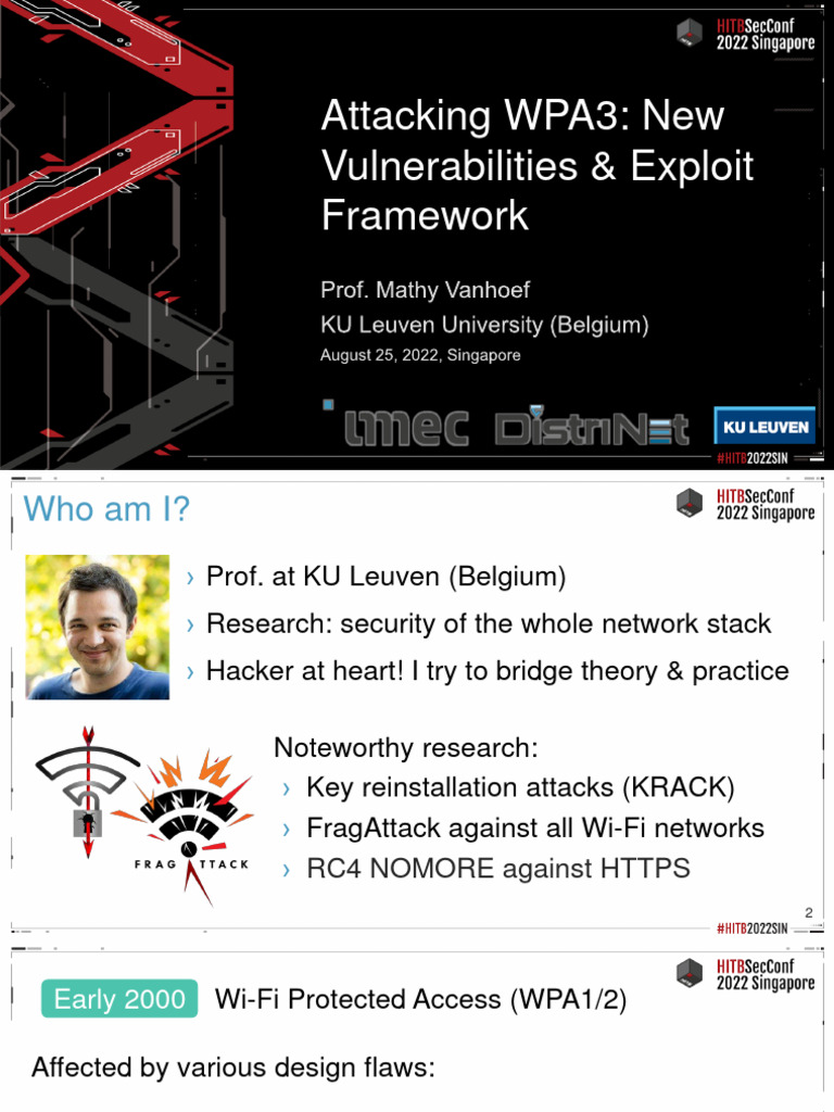 Attacking_WPA3_New_Vulnerabilities_and_Exploit_Framework | PDF | Wi Fi | Cryptography