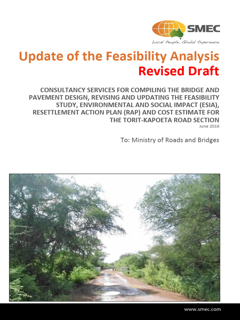 Updated Feasibility Report for Juba-Torit-Kapoeta-Nadapal Road in South ...